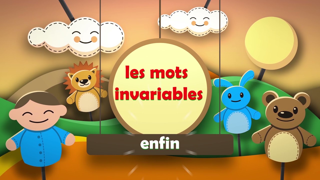 les mots invariables - YouTube