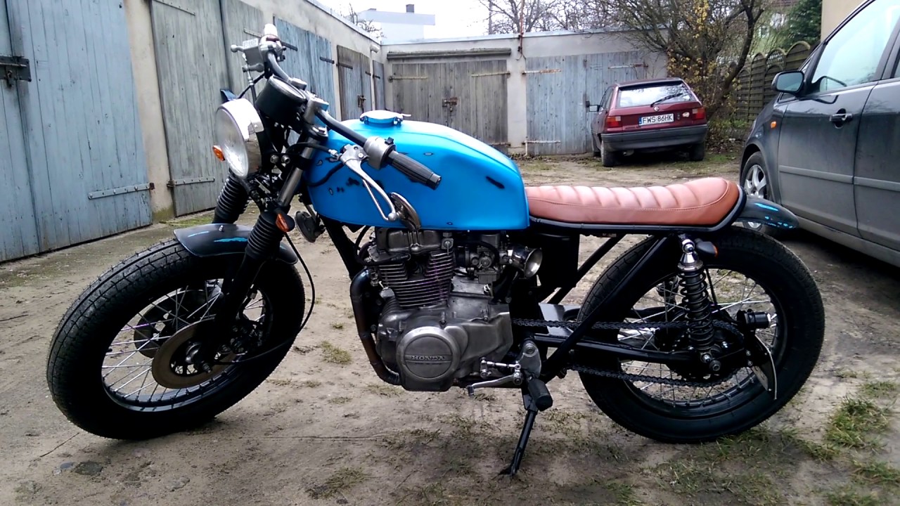 Cb400 brat style - YouTube