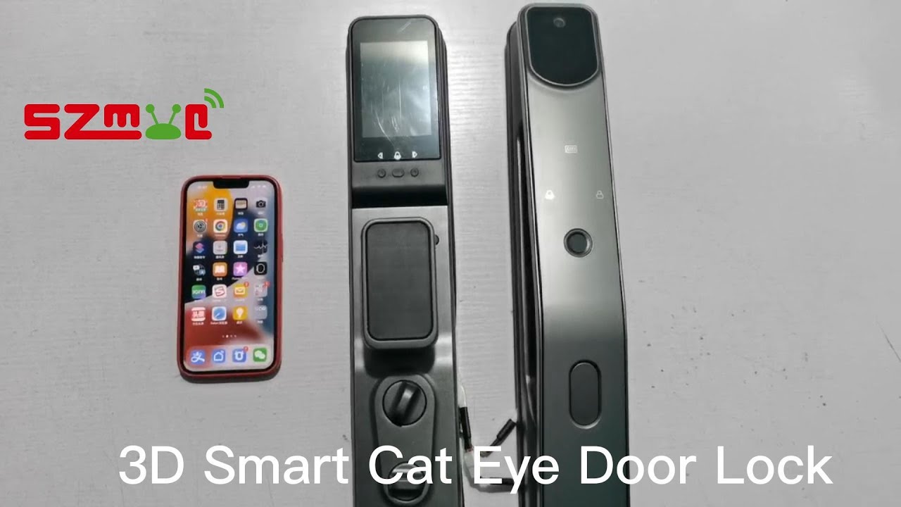 Tuya Smart Cat Eye Door Lock - YouTube