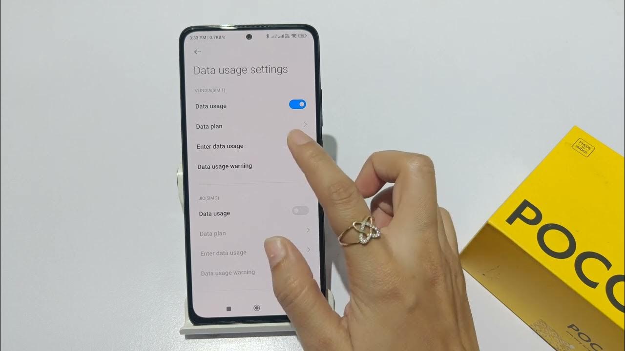 How to set data usage in poco m6 pro 5G | poco m6 pro me data warning kaise set kare - YouTube
