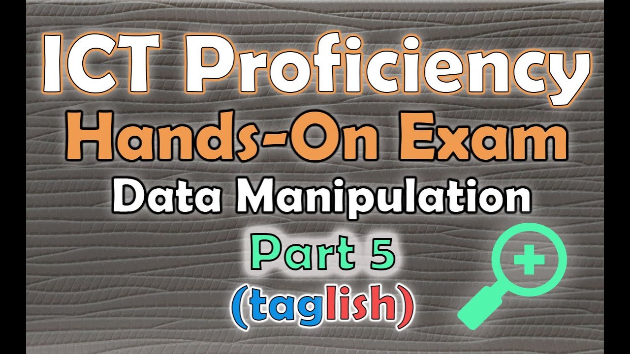 Searching Data - Data Manipulation Part 5 - Hands-On(2nd) Exam - ICT ...