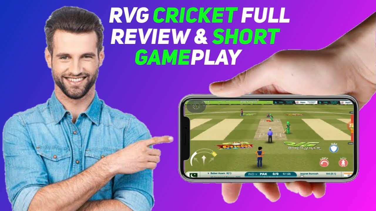 New Cricket Game || RVG Cricket Game Full Review & Short Game Play ...