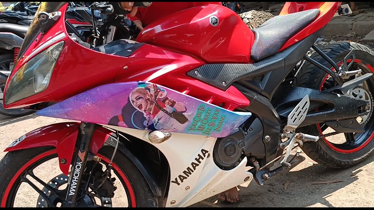 R15 V2 joker theme graphics warp at side panel#automobile #yamaha # ...