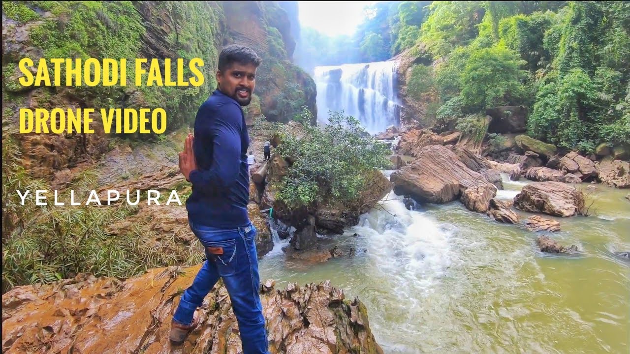 Sathodi Falls Drone View Yellapur Tourism [Cheap & Best Resorts] | Best ...