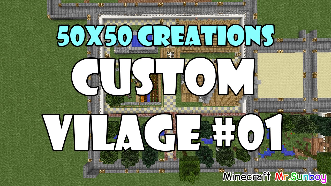 Minecraft 50x50 Creations - สิ่งก่อสร้างมายคราฟขนาด 50x50: หมู่บ้าน ...