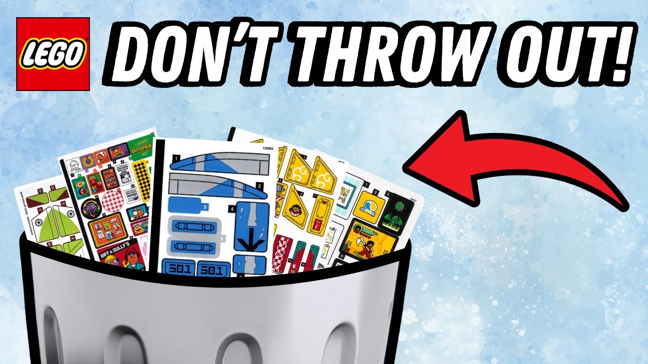 Hate Applying LEGO Stickers? Do This! - YouTube