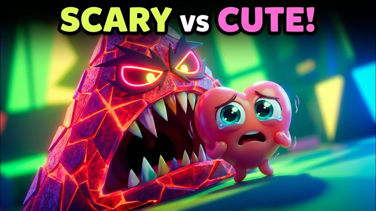 Cute Hearts vs Triangle Monsters - YouTube