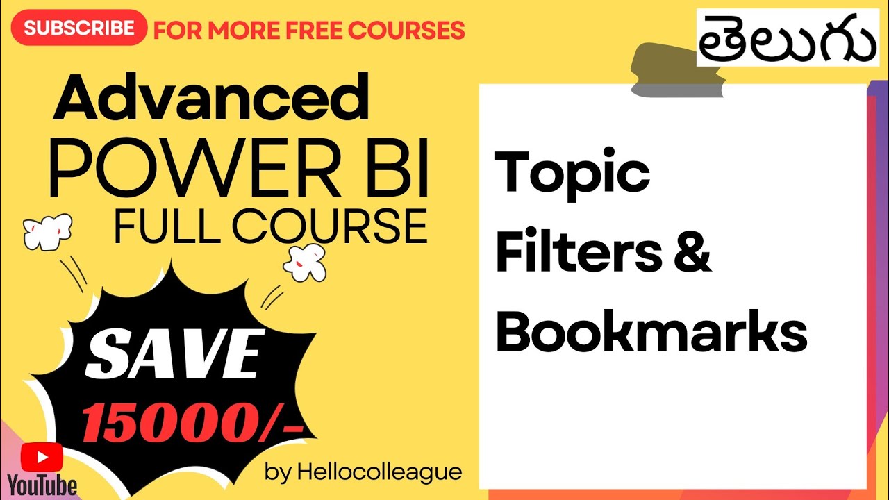 10 - PBI Filters and Bookmarks - YouTube