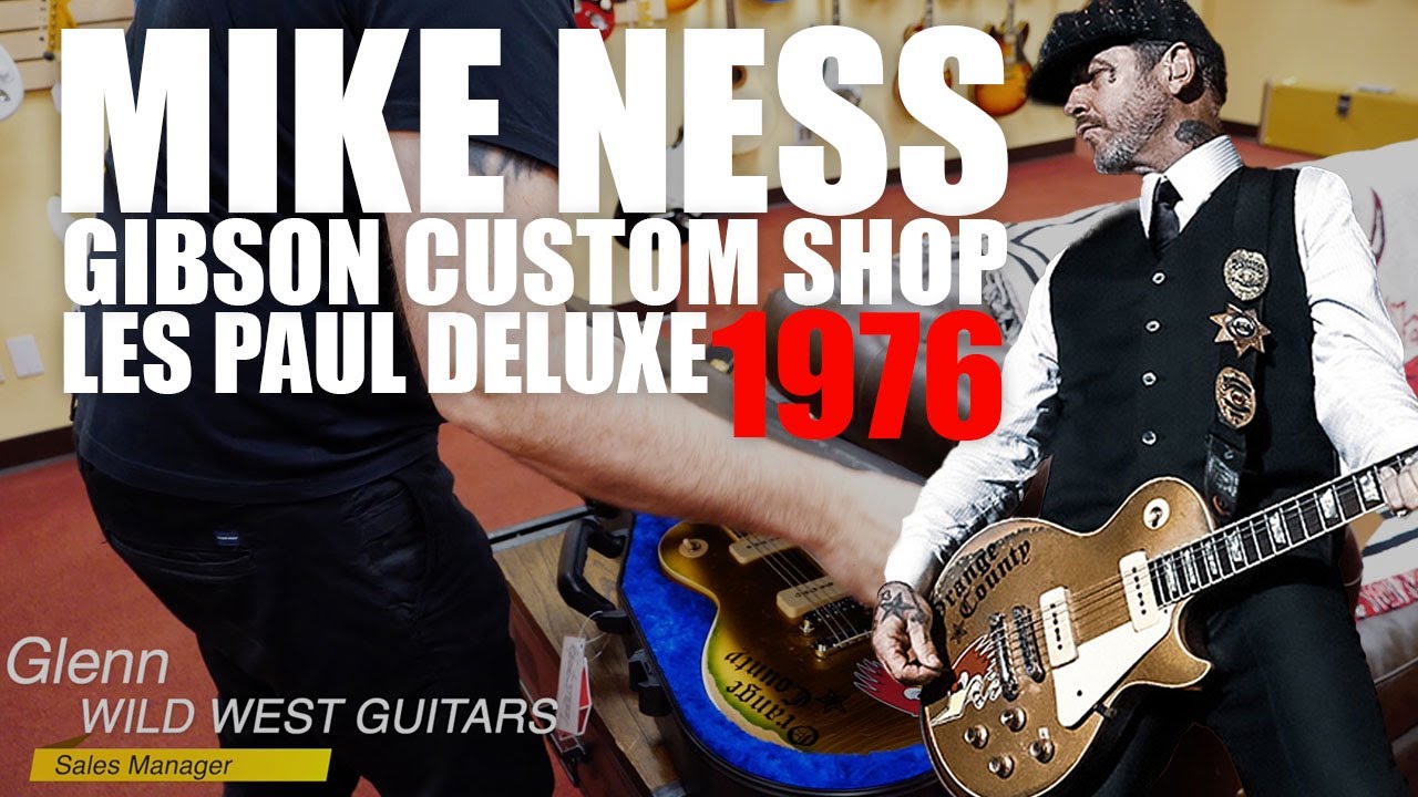 UNBOXING GIBSON CUSTOM SHOP MIKE NESS 1976 LES PAUL DELUXE & DEMO - YouTube