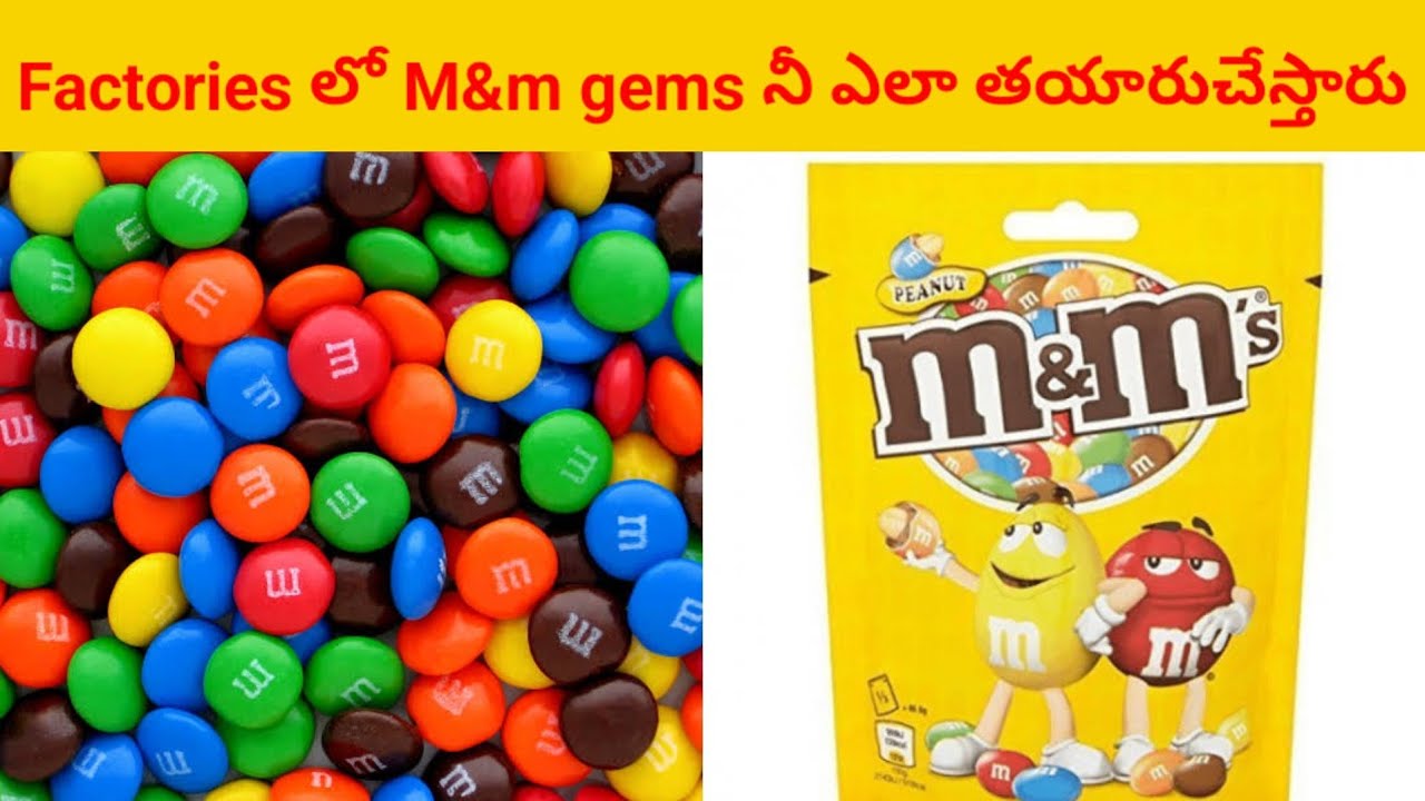 Factories లో m&m gems ఎలా తయారుచేస్తారు 🤔?|| #gems #chocolate #shorts ...