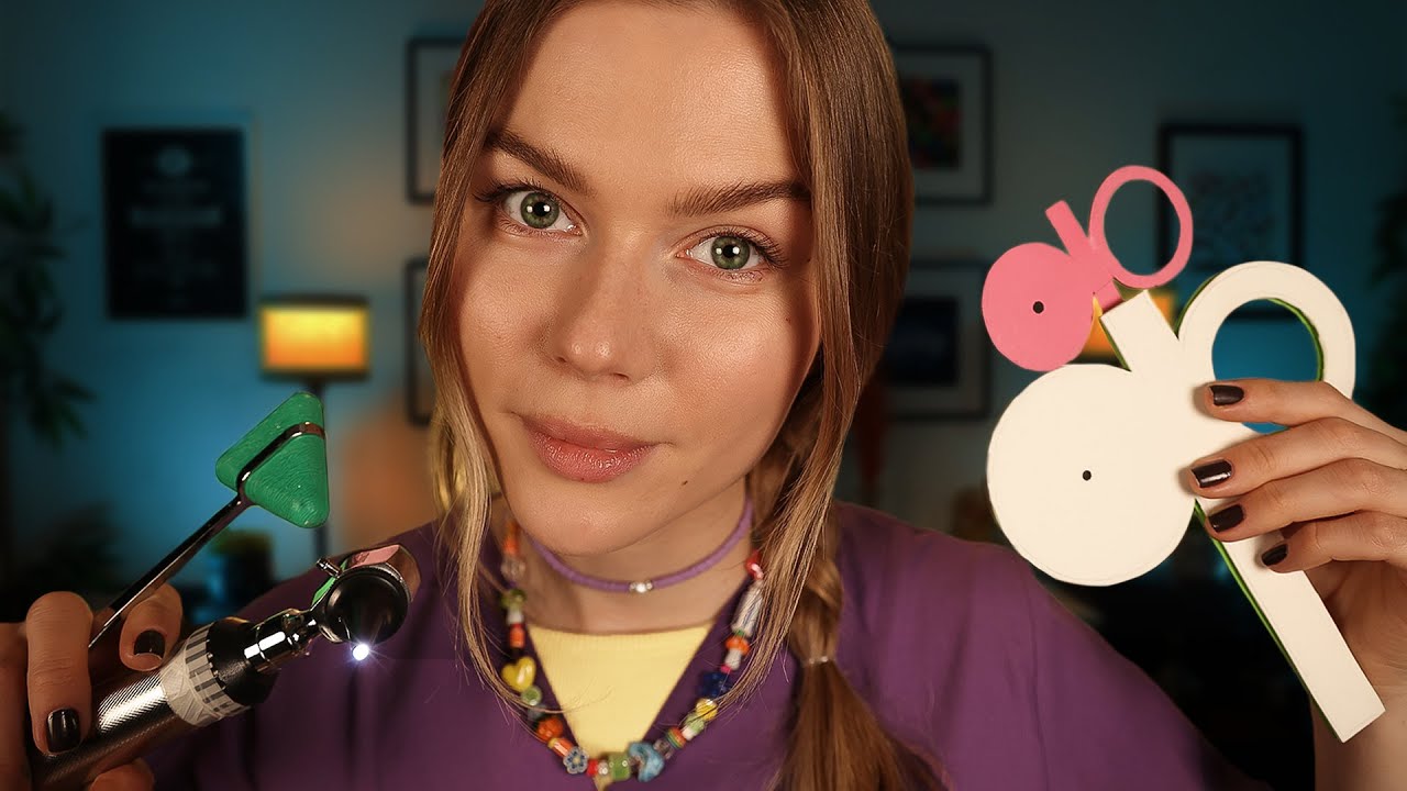 ASMR Examining Your 5 Senses! Testing Your Eyes, Ears, Nose, Taste ...