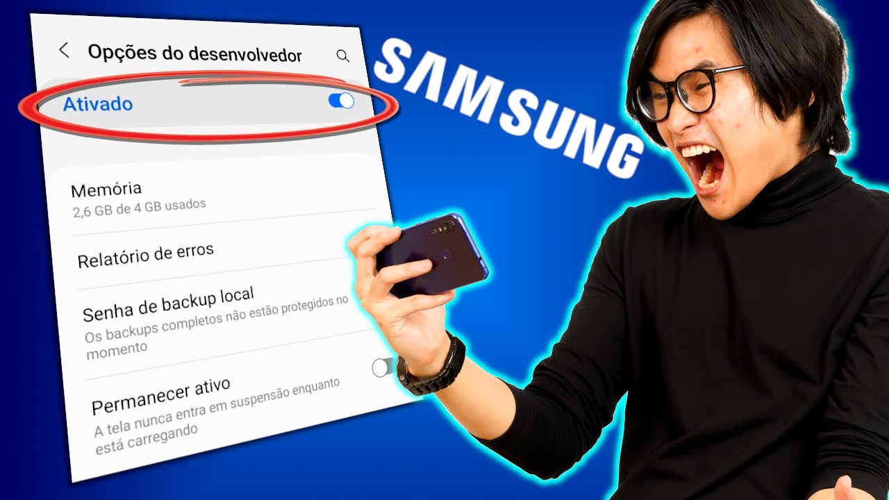 Como ATIVAR o Modo Desenvolvedor no Celular Samsung. Tutorial Passo a Passo - YouTube