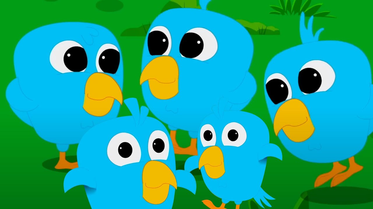 Five Little Birds Nursery Rhymes And Kindergarten Videos - YouTube