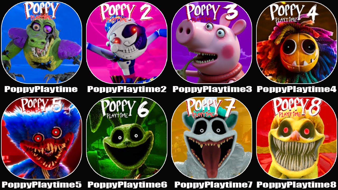 Poppy Playtime Chapter 1 To 8,Poppy Playtime 5 Fanmade,Poppy Playtime ...