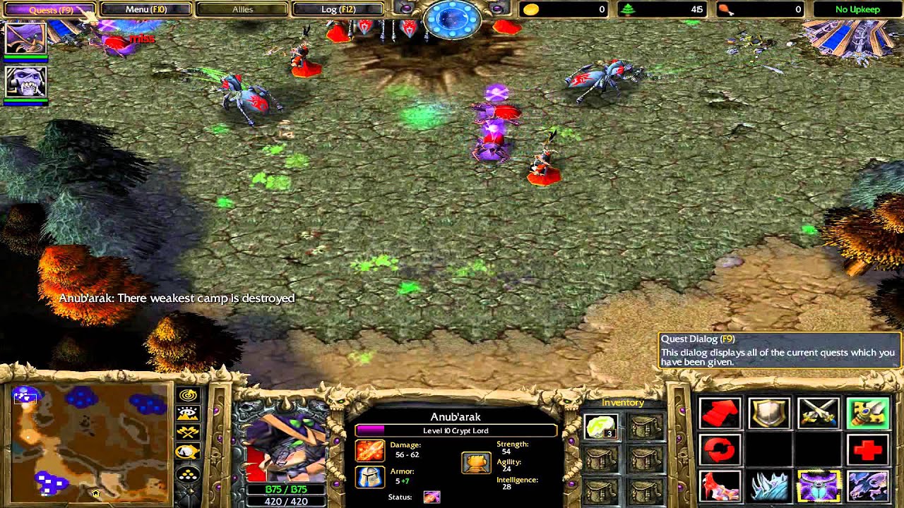 Warcraft 3 Custom Campaign Anubarak Campaign Part 1 Youtube 0171