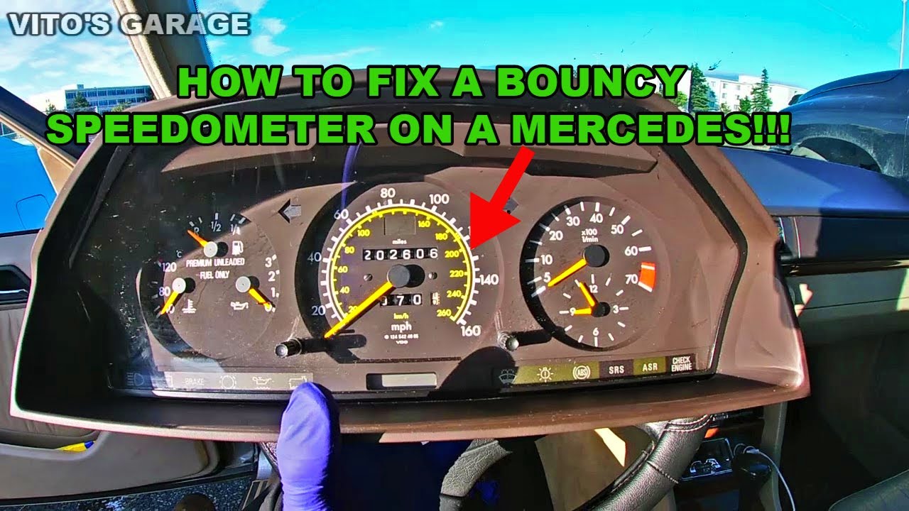 How To EASILY Fix a Bouncy Speedometer Mercedes W124 W123 W126 W201 ...