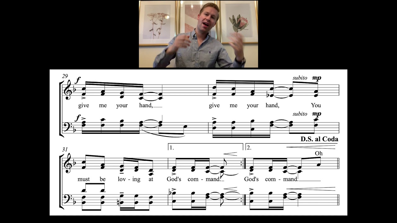 Give me your hand (arr. Joubert) - Soprano practice - YouTube