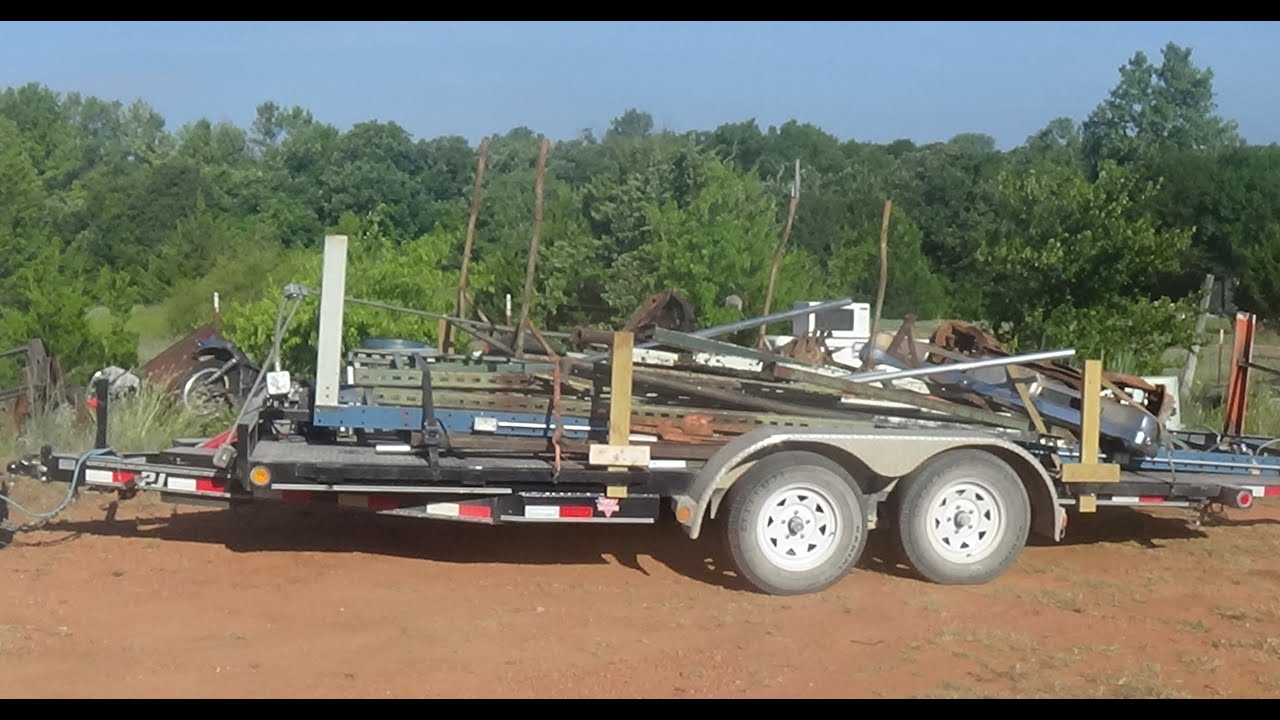 Load of heavy Scrap metal that i brought in Sunday - YouTube