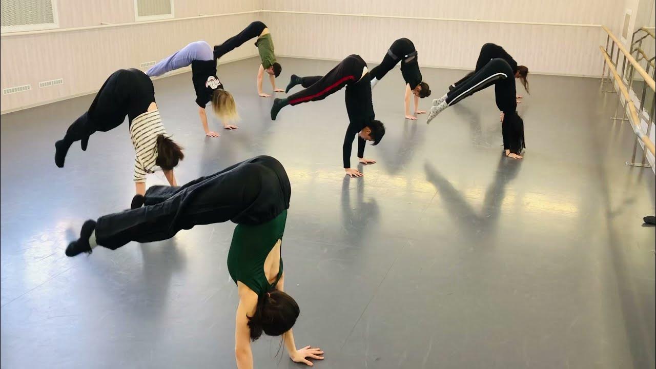 Contemporary dance. floor work. Warm up. - YouTube