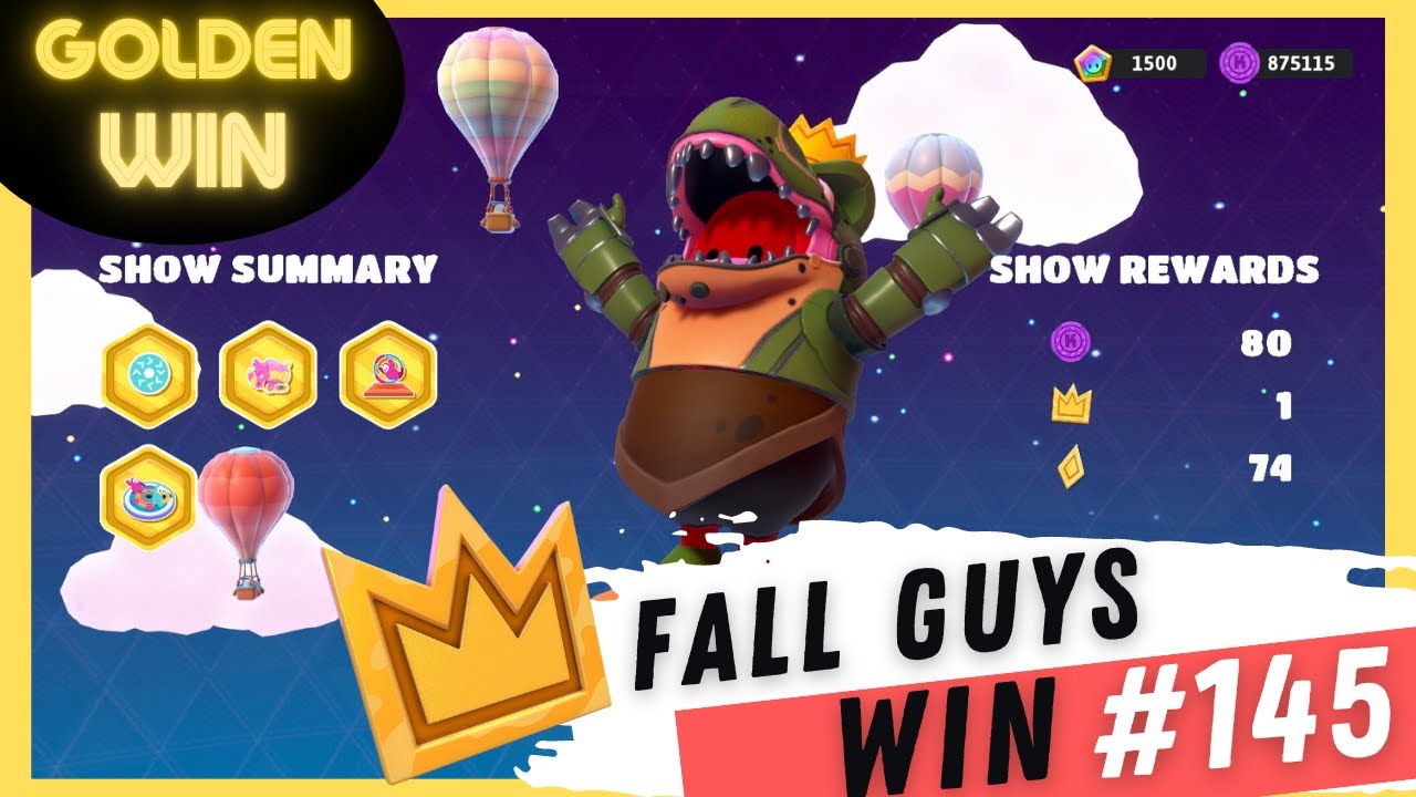 Fall Guys: Win #145 GOLDEN WIN!!! - YouTube
