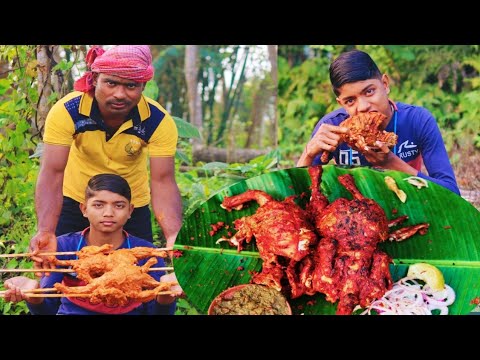 Full roasted chickan recipe|| how to cook whole roasted chickan village ...