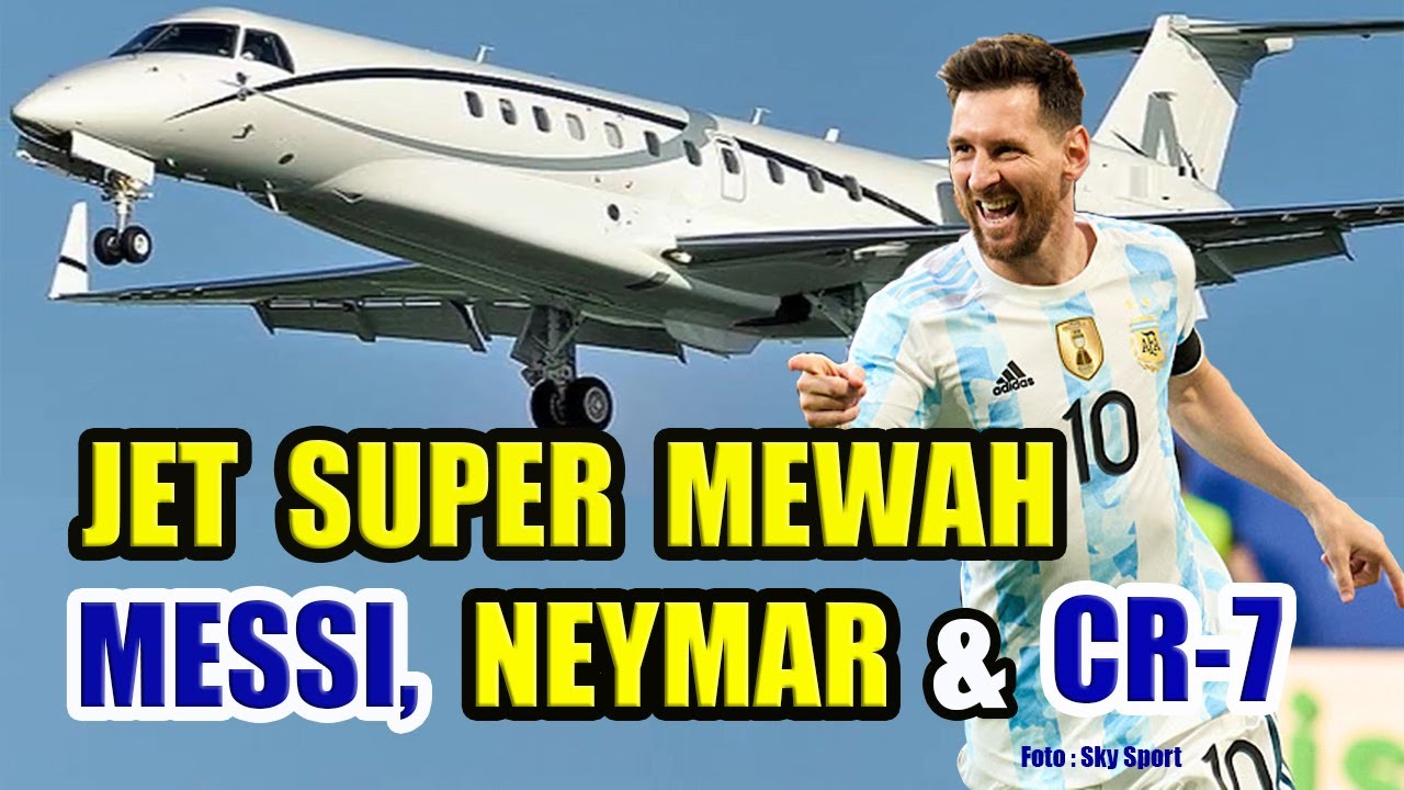 JET PRIBADI SUPER MEWAH CR7, MESSI & NEYMAR - YouTube