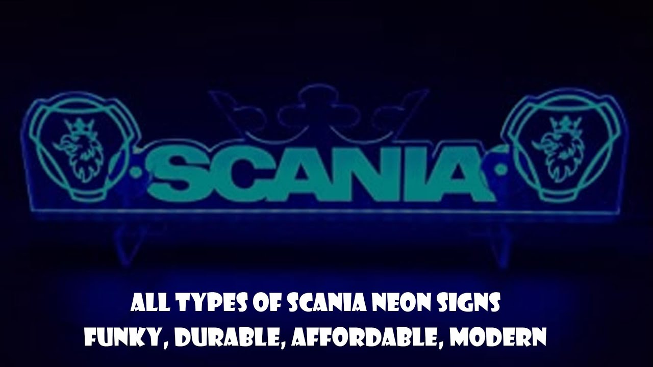 Scania Neon Signs | Durable Neon Sign To Add Decorations In Your Garage ...