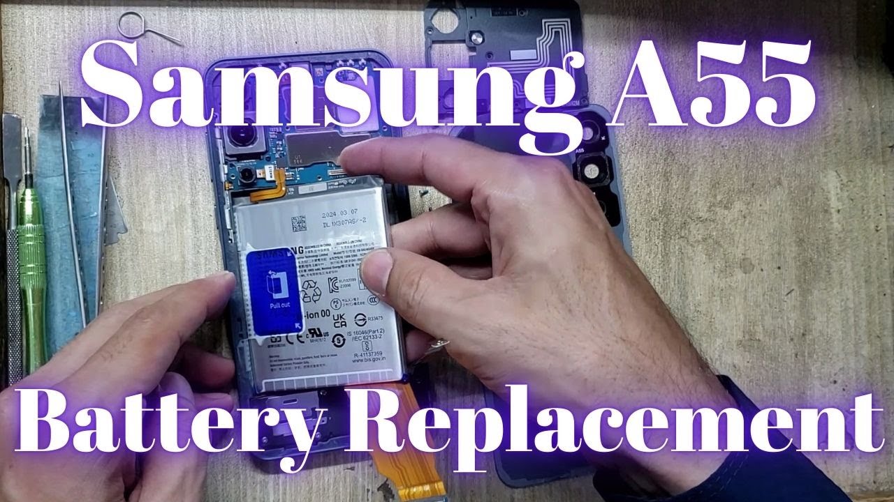 Samsung A55 Battery Replacement - YouTube