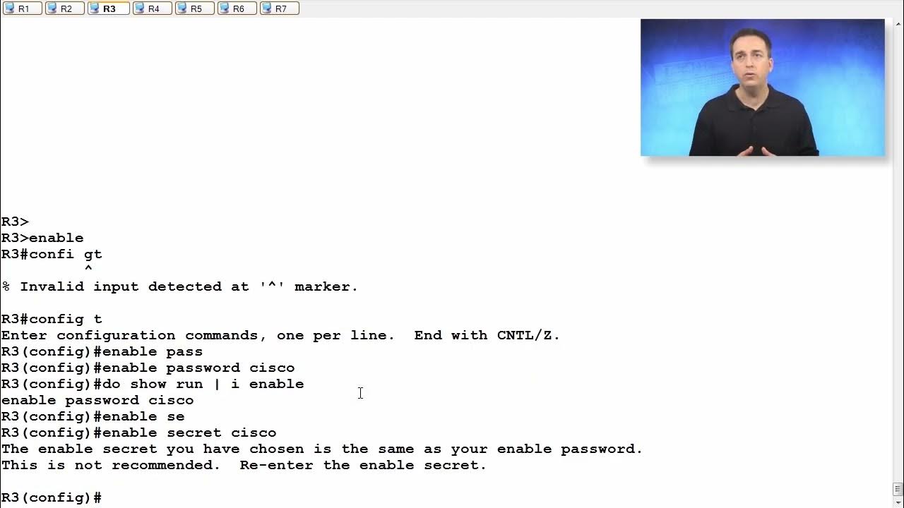 99 Encrypting Passwords in Cisco IOS - YouTube