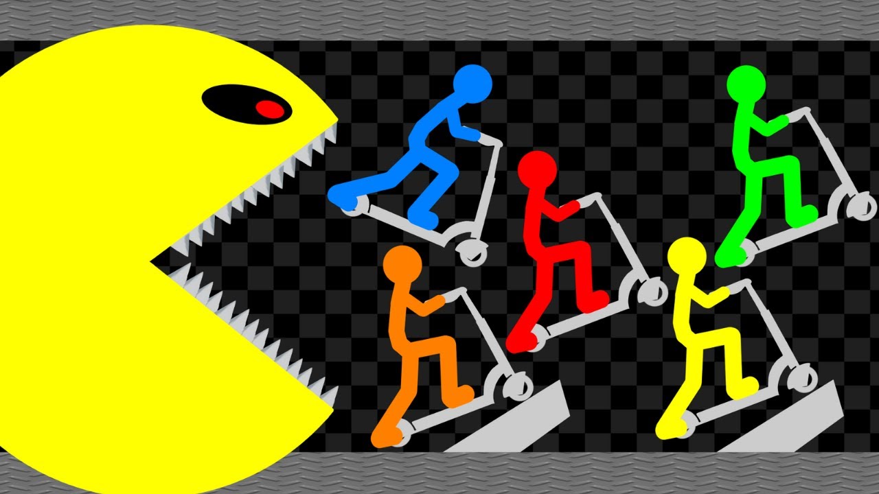 Survival Scooter Race : The Pacman - YouTube