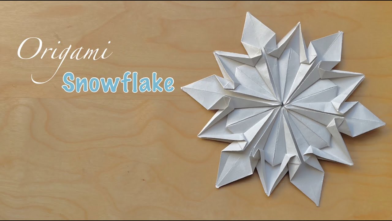 How To Make Origami Christmas Snowflake ️ - Easy Origami Instructions ...