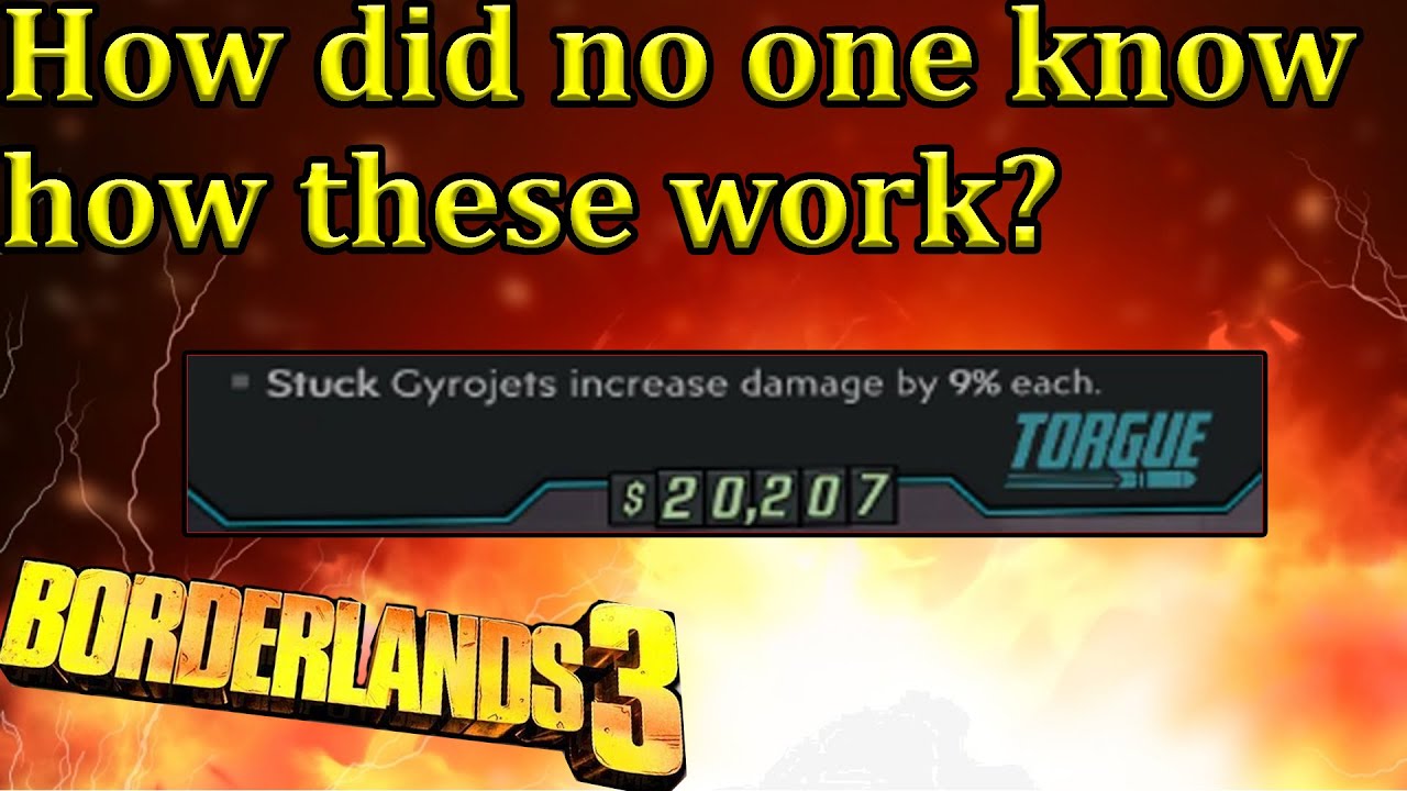 How Torque Stickies actually work Borderlands 3 - YouTube