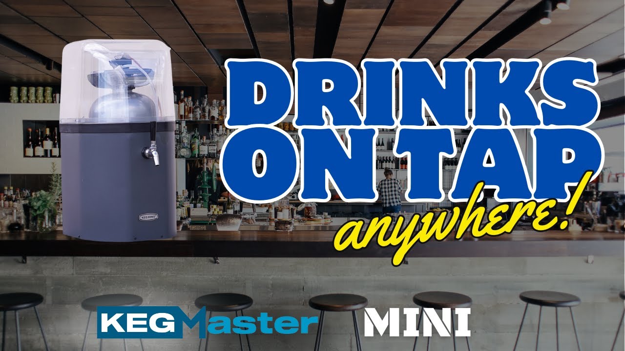Tap into the possibilities with the KegMaster Mini Kegerator! - YouTube