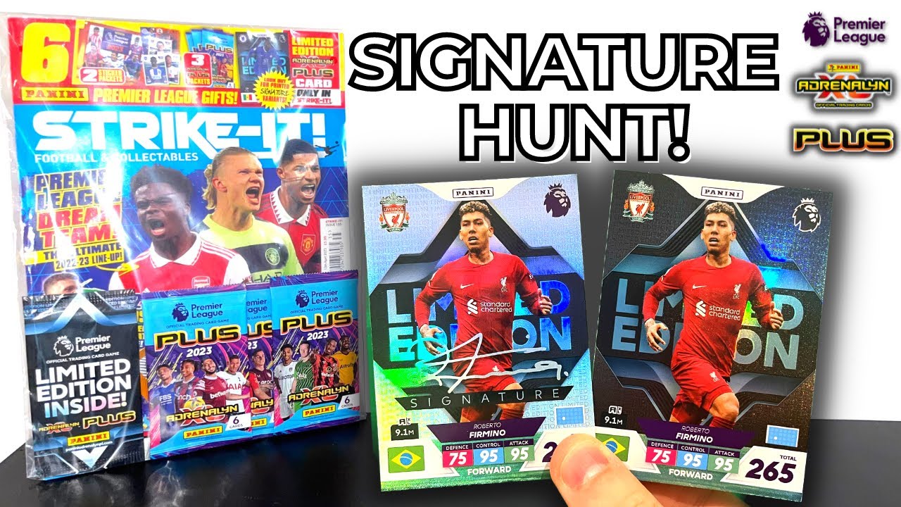 ROBERTO FIRMINO SIGNATURE LIMITED EDITION HUNT! | PANINI ADRENALYN XL ...