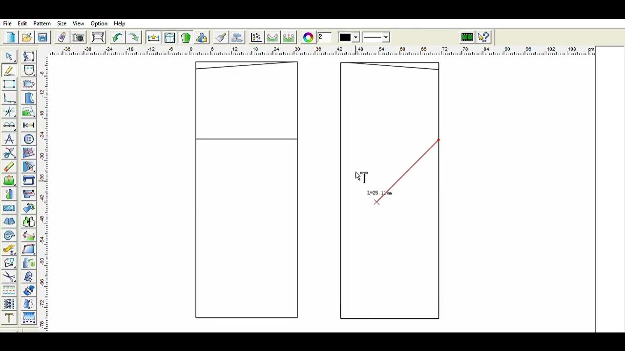 TUTORIAL MEMBUAT POLA DASAR ROK MENGGUNAKAN APK CAD RP-DGS - YouTube