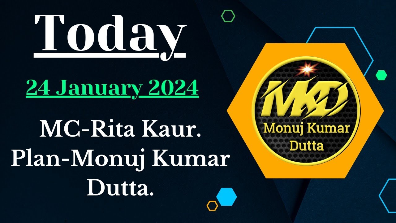 Today 24 January 2024 || Meta Force Plan in Hindi || MC- Rita Kaur & Plan by Monuj Kumar Dutta ...