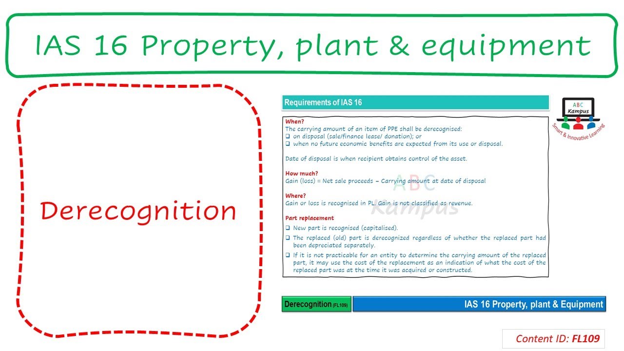 Lecture: Derecognition | IAS 16 (FL109) - YouTube