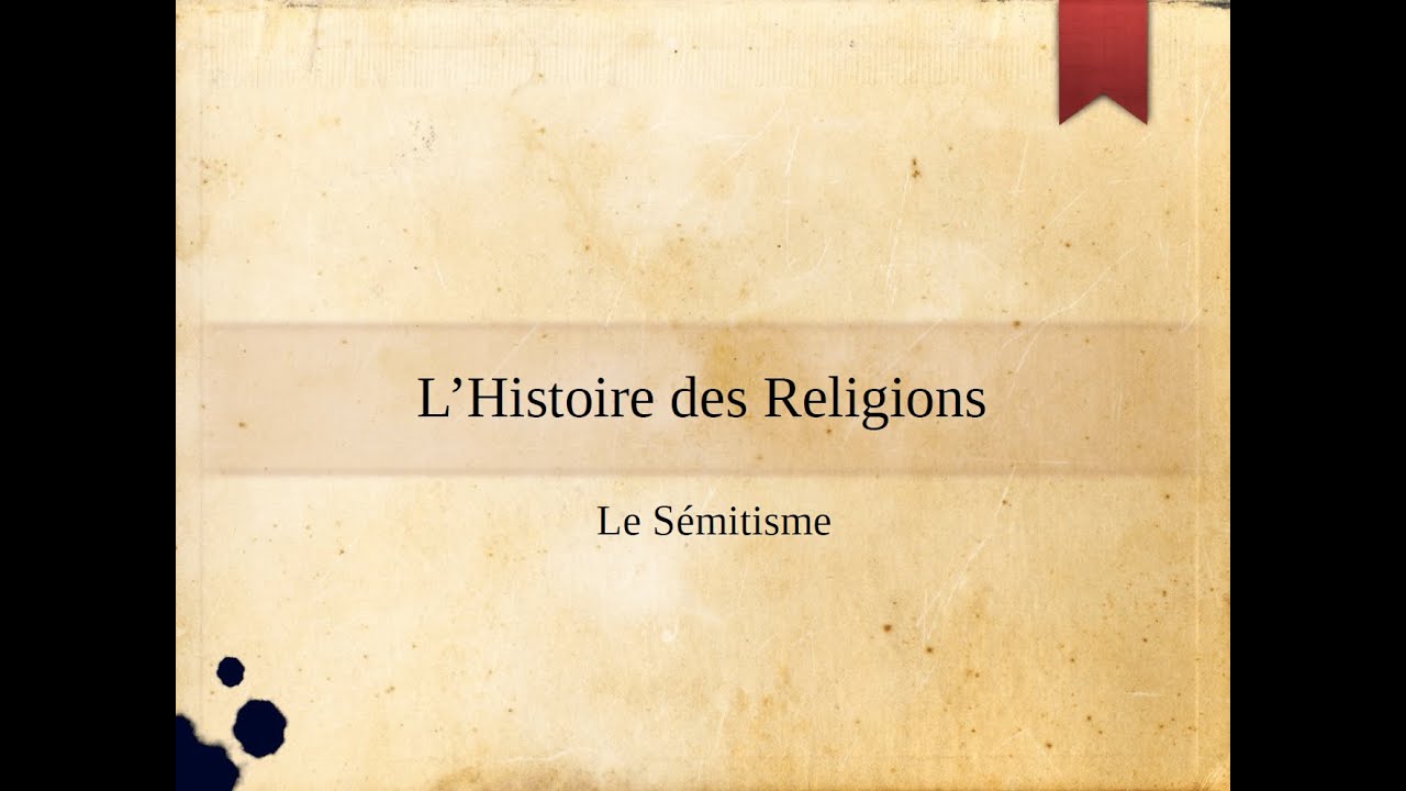Le Sémitisme (3/3) Le Judaïsme de la Torah - YouTube
