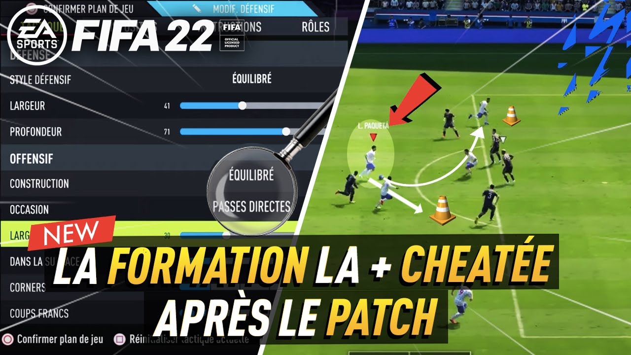 TUTO FIFA 22 - La NOUVELLE FORMATION CHEATÉE + TACTIQUES PERSO - 4321 ...