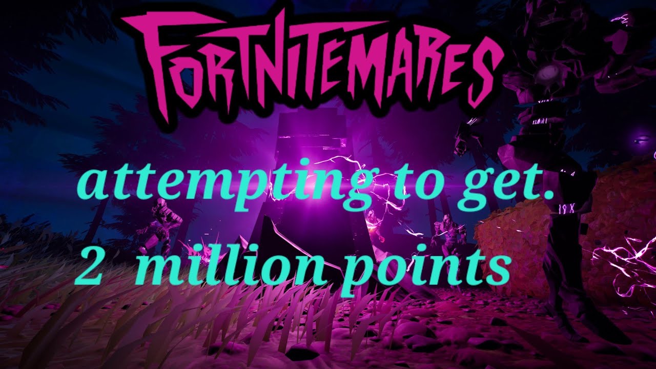 FORTNITEMARES live:getting attempting to 2milli pt in hoard rush - YouTube