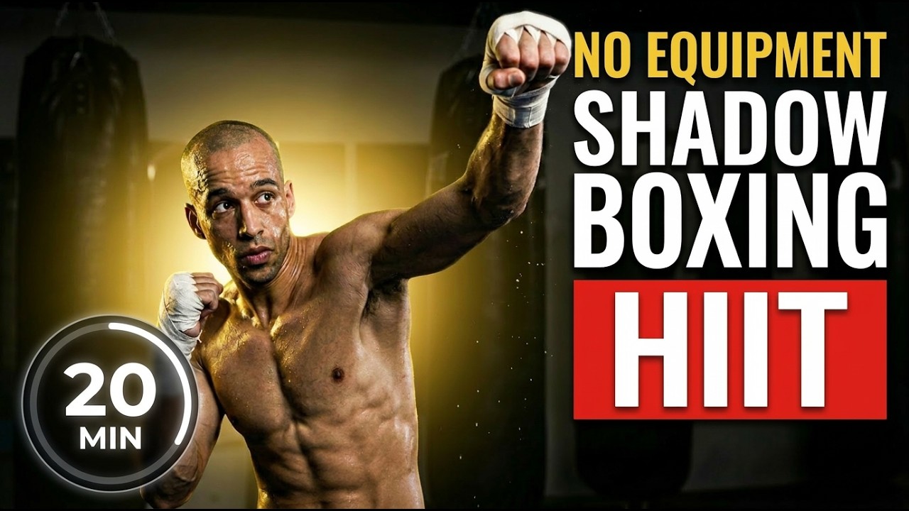 Level Up Shadow BOXING HIIT Workout - Follow along Boxing Shred - YouTube