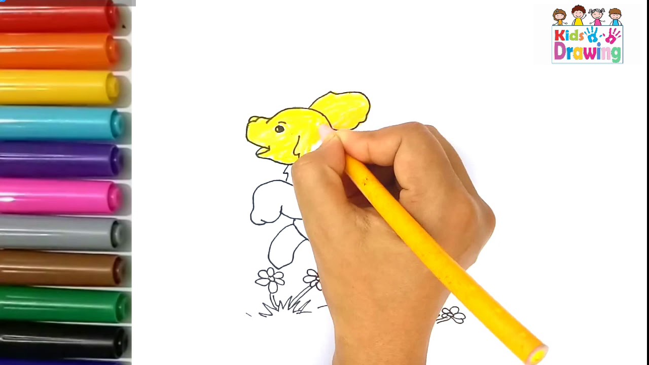 How to draw a kids draw /coloring pages for kids - YouTube