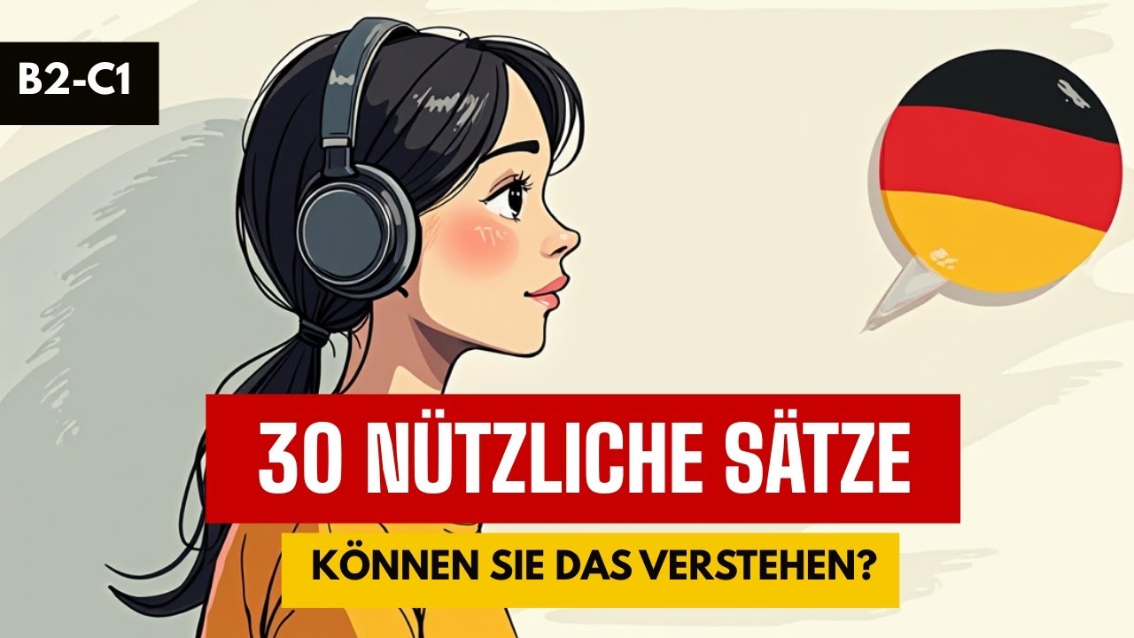 30 nützliche Sätze auf Deutsch für das Niveau B2-С1! 🔥 Können Sie das ...