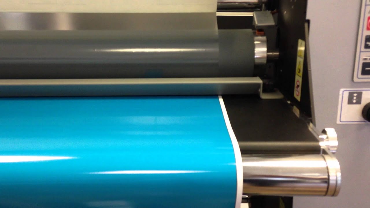 Full roll 2 roll lamination - YouTube