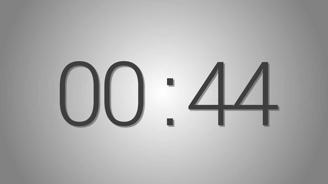 44 Seconds countdown Timer - Beep at the end | Simple Timer (forty-four ...