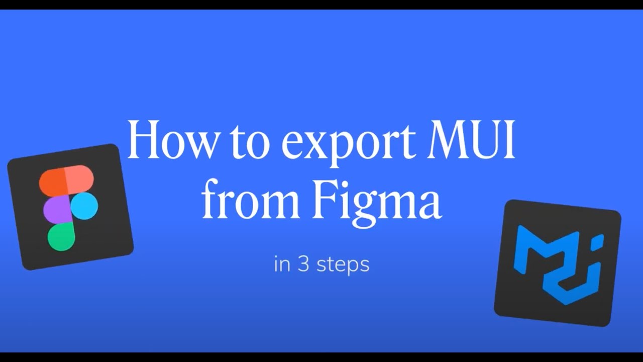 How to export MUI in one minute - YouTube