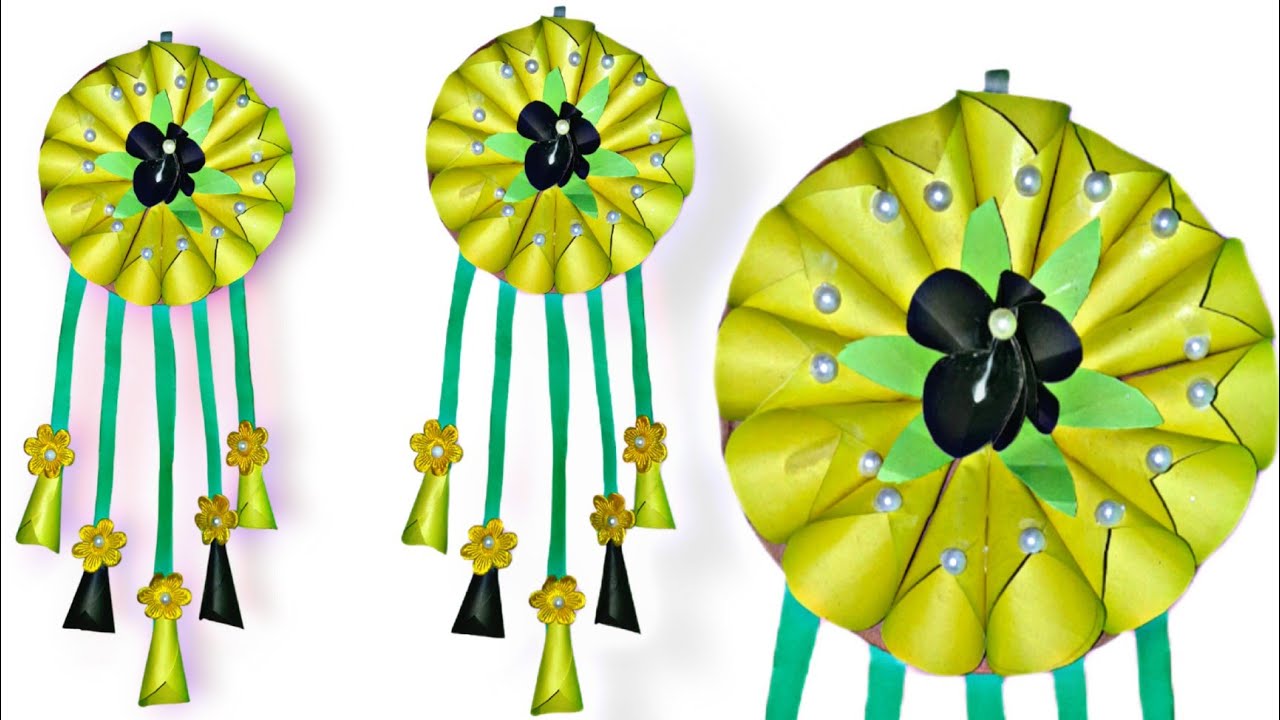 Easy and Quick Paper Wall Hanging Ideas / A4 sheet Wall decor / Room ...