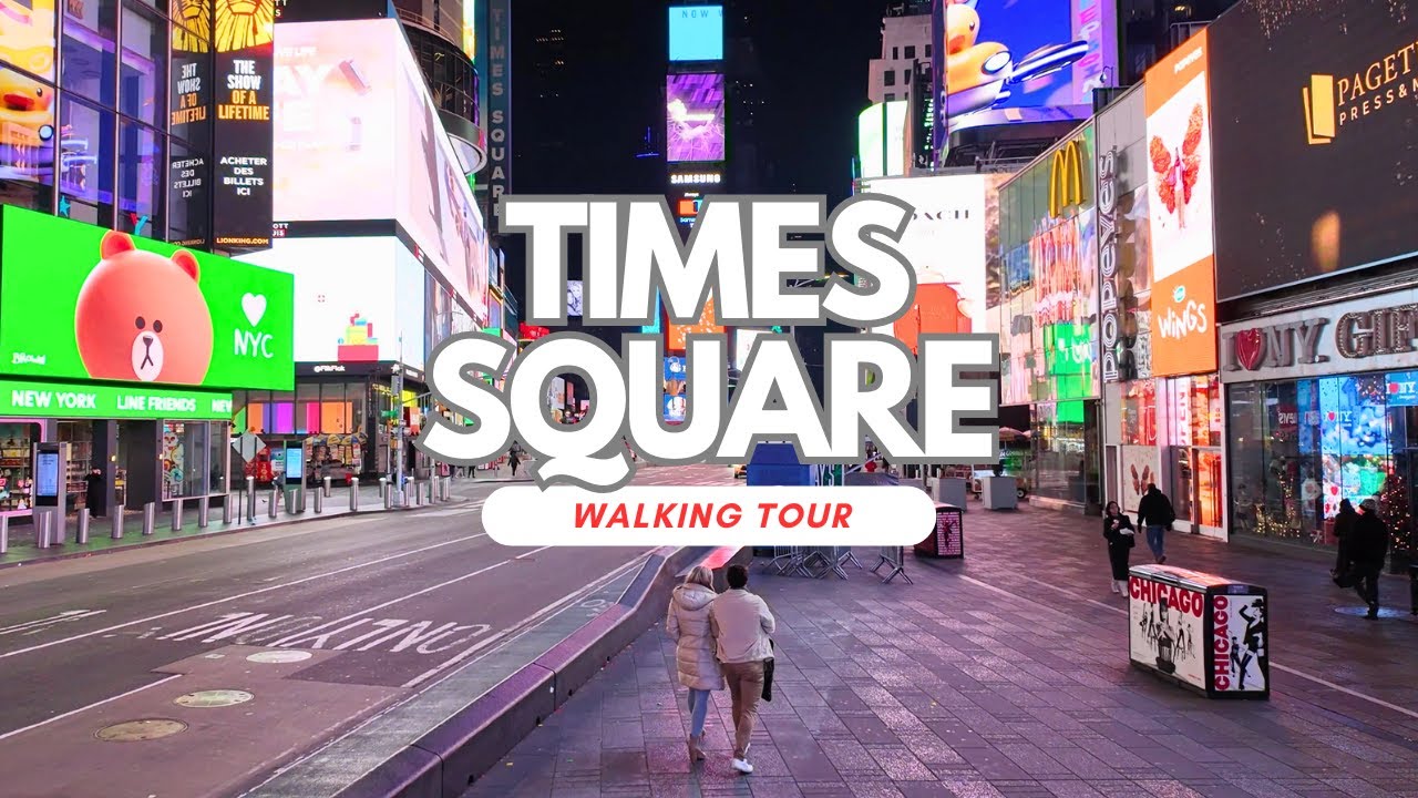 Times Square at 6AM! New York City Relaxing Walk - YouTube