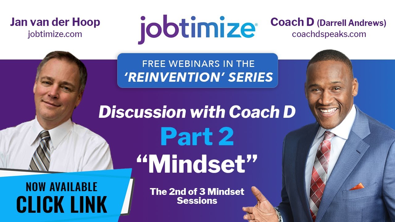 Reinvention Series with Coach D – Session 1: Mindset PART 2 - YouTube