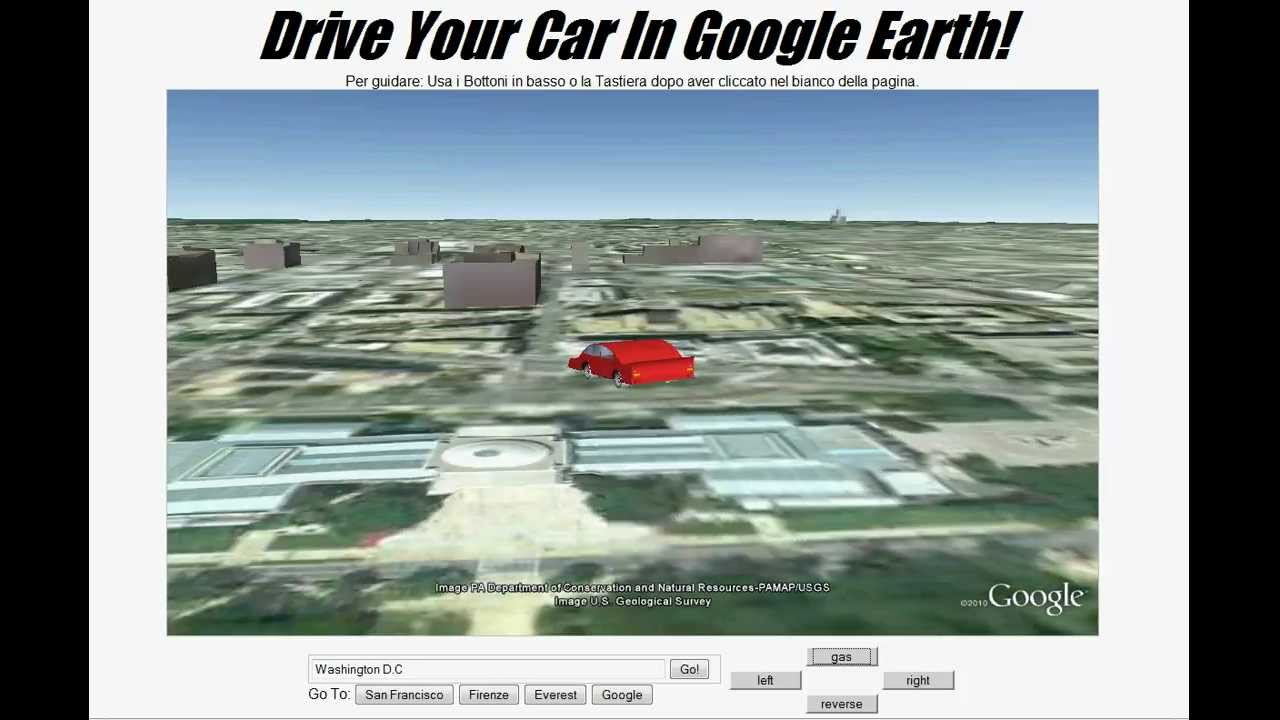 Drive Your Car In Google Earth - YouTube